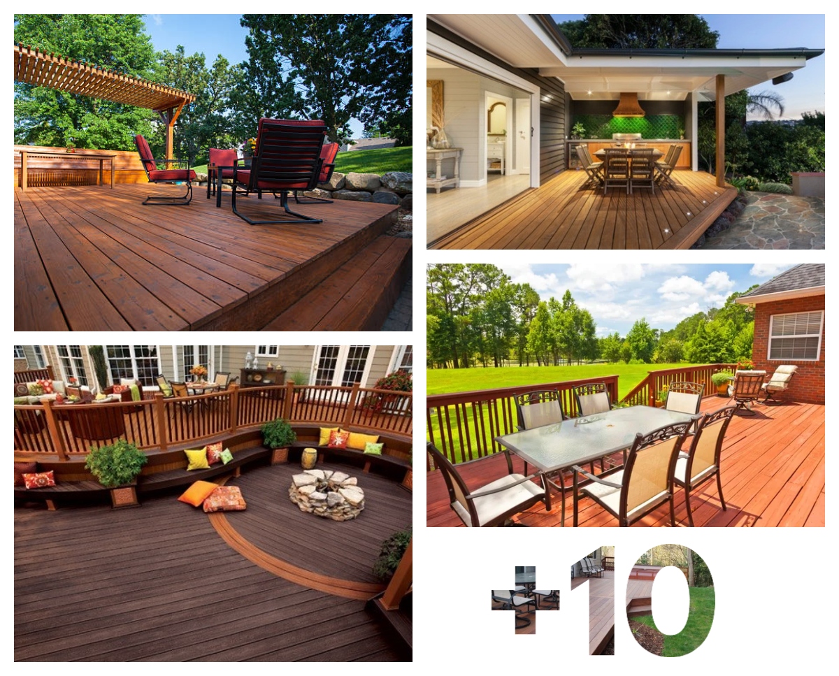 +10 diseños de terrazas de madera con pisos deck. - TERRAZAS CASA