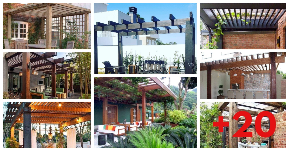 +20 Ideas de pérgolas de madera ideales para patios - TERRAZAS CASA