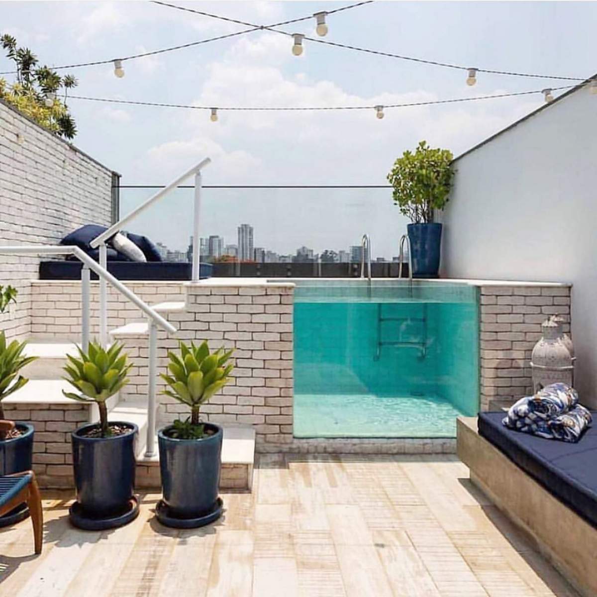 +15 terrazas modernas con piscinas refrescantes. - TERRAZAS CASA
