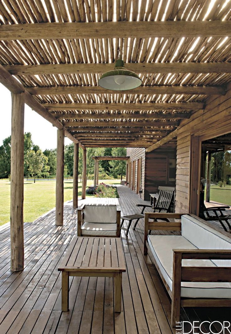 Terrazas rústicas exteriores techadas. - TERRAZAS CASA