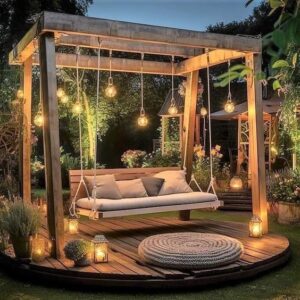 Terrazas y pérgolas decoradas con luces LED. - TERRAZAS CASA